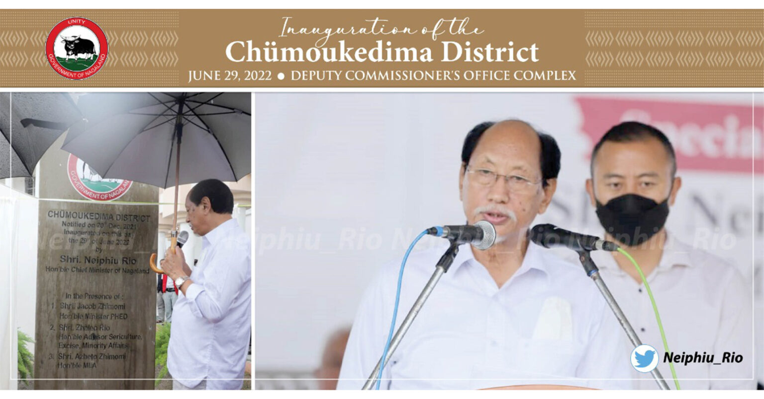 Rio inaugurates Chumoukedima district; Says new district can become a ...