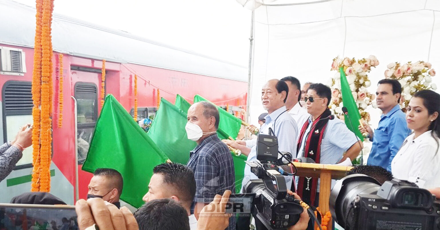 Rio flags off Nagaland-Arunachal passenger train service ...
