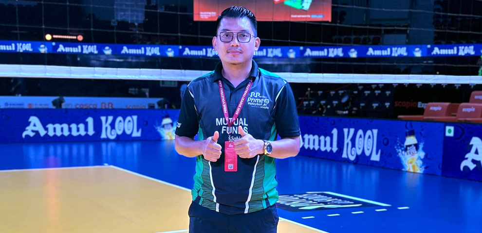 Nagaland volleyball referee Moasunep officiates at national league PVL ...